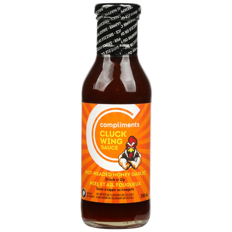 Compliments Hot Headed Honey Garlic Wing Sauce 350 ml - Voilà Online ...