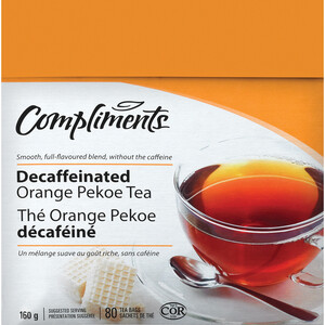 Compliments Decaffeinated Pekoe Tea Orange 80 EA - Voilà Online ...