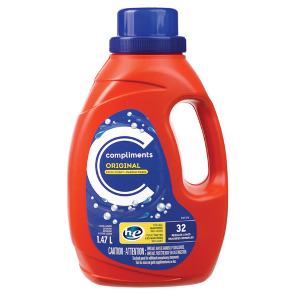 Compliments Laundry Detergent Original 1.47 L - Voilà Online Groceries ...