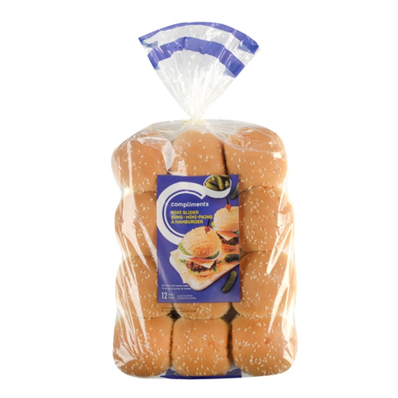 Compliments Mini Slider Bun 384 g - Voilà Online Groceries & Offers