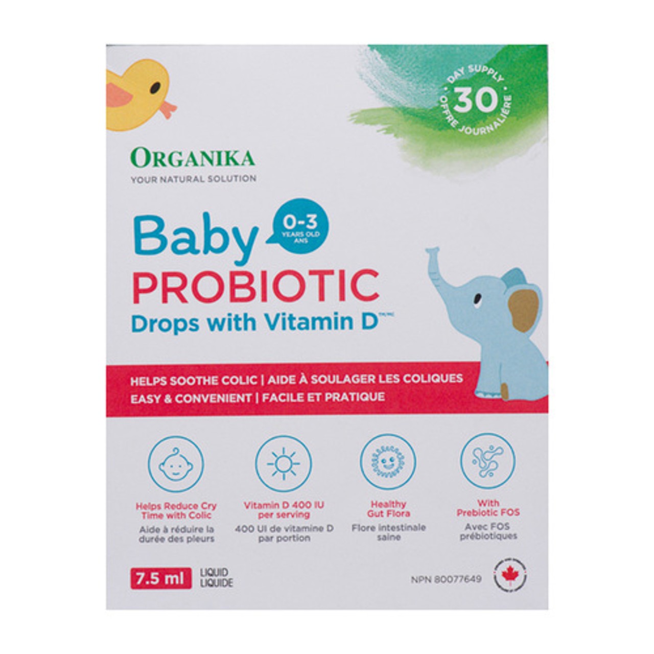 Organika Baby Probiotic Drops 7.5 ml - Voilà Online Groceries & Offers