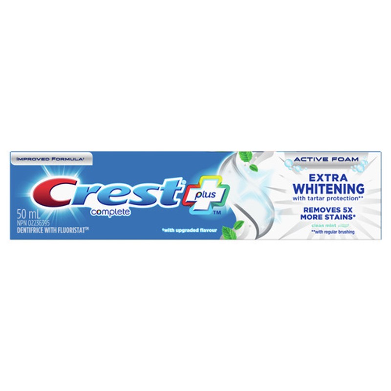 Crest Complete Plus Extra Whitening Toothpaste Clean Mint 50 ml - Voilà ...