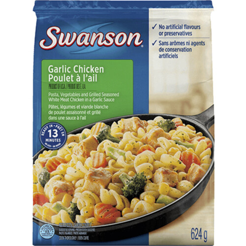 Swanson Frozen Garlic Chicken Skillet Meal 624 g - Voilà Online ...