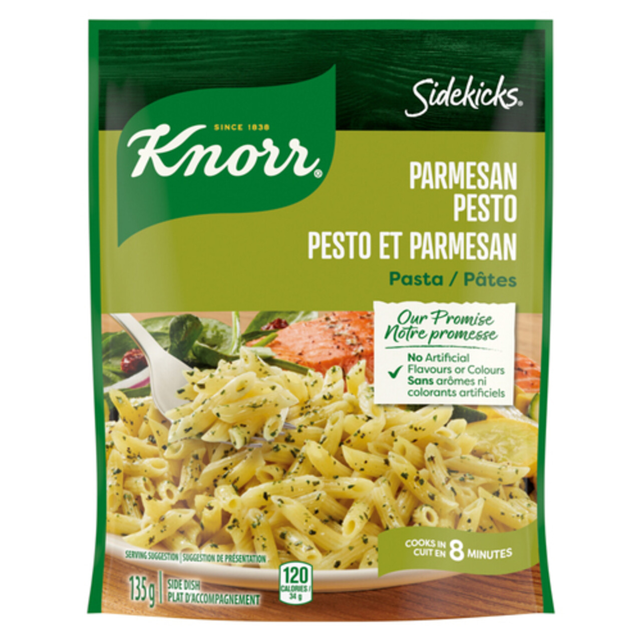 Knorr Sidekicks Parmesan Pesto Pasta Side Dish 135 g - Voilà Online ...