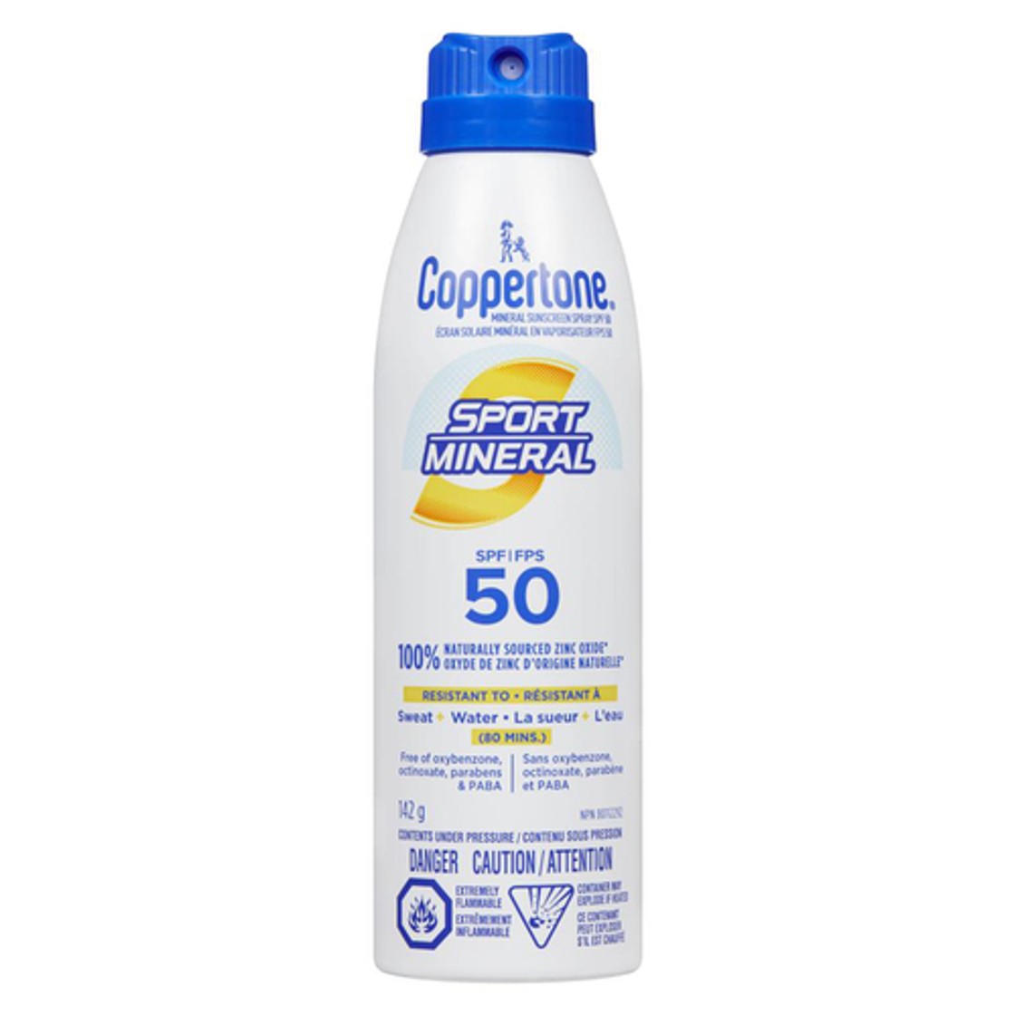 Coppertone Sport Mineral Sunscreen Spray SPF 50 142 g - Voilà Online ...