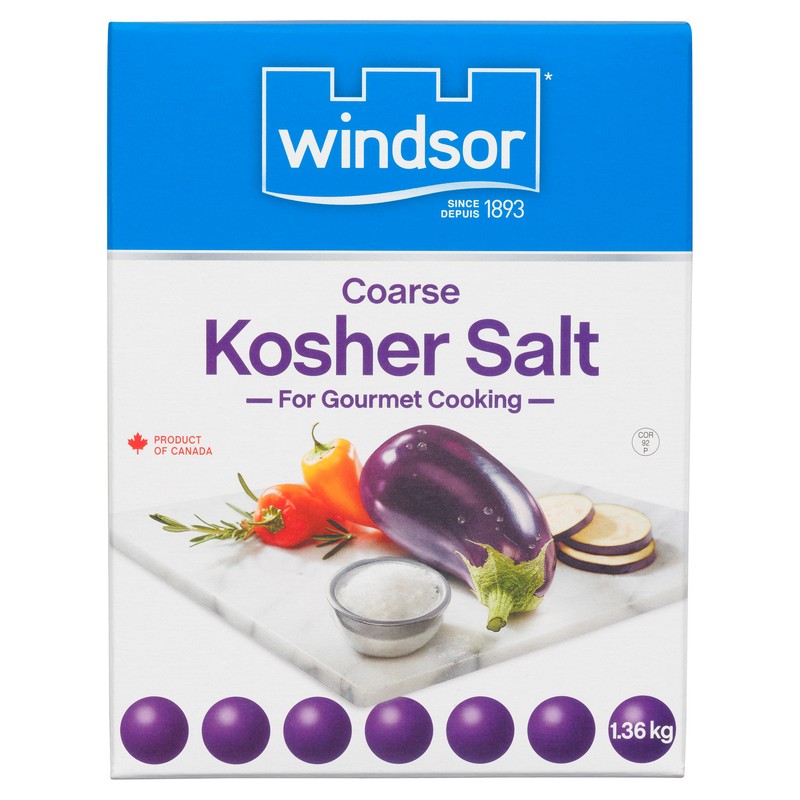 Windsor Kosher Salt Coarse 1.36 kg - Voilà Online Groceries & Offers