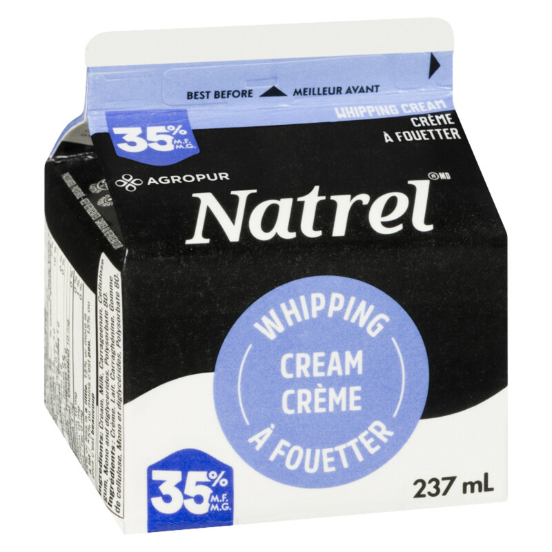 Natrel Whipping 35% Cream 237 ml - Voilà Online Groceries & Offers