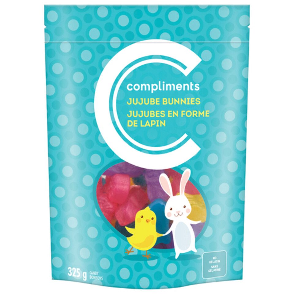 Compliments Candy Jujubes Bunnies 325 g - Voilà Online Groceries & Offers