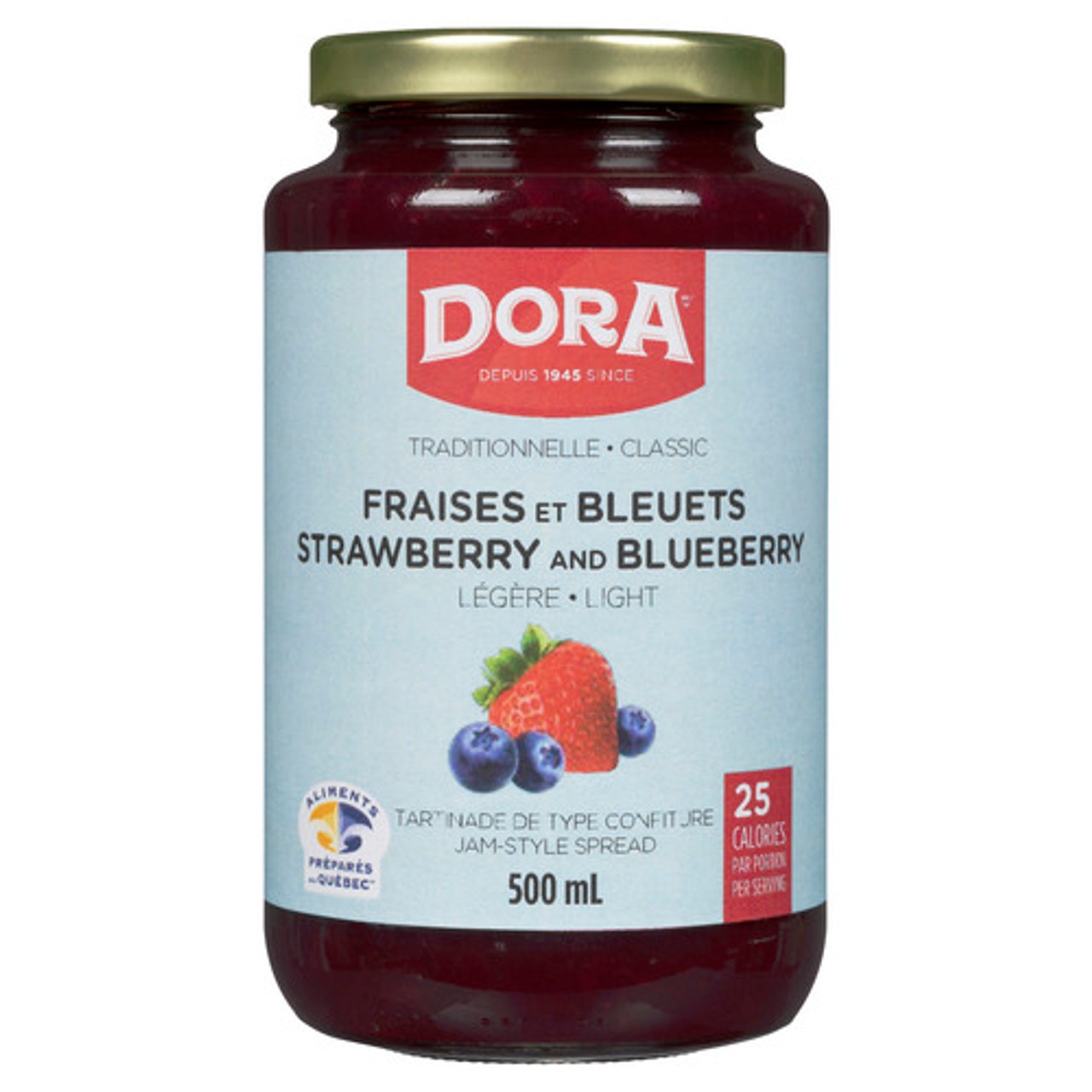 Dora Light Spread Strawberry & Blueberry 500 ml - Voilà Online ...