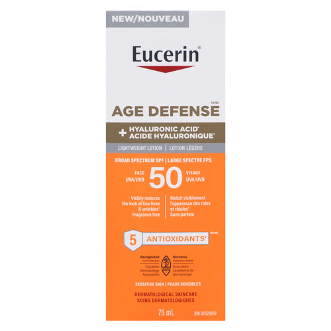 Eucerin Age Defense Sunscreen Lotion SPF 50 Lightweight 75 ml - Voilà ...