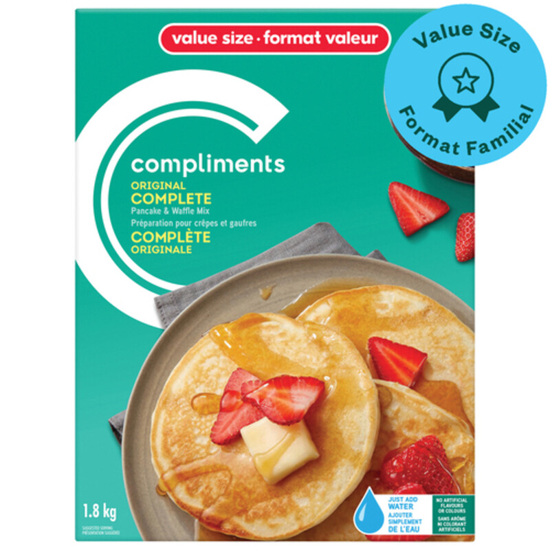 Compliments Complete Pancake and Waffle Mix Original 1.8 kg - Voilà ...