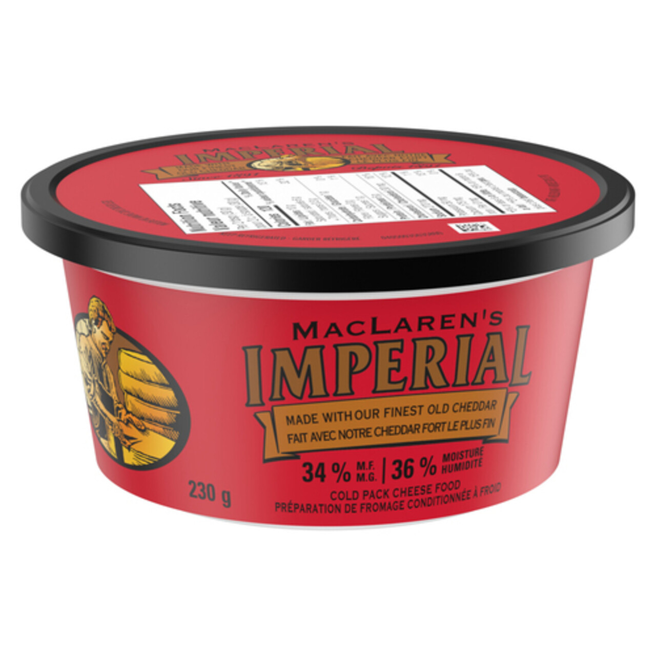 Maclaren Imperial Cold-Pack Cheese Food Cheddar 230 g - Voilà Online ...