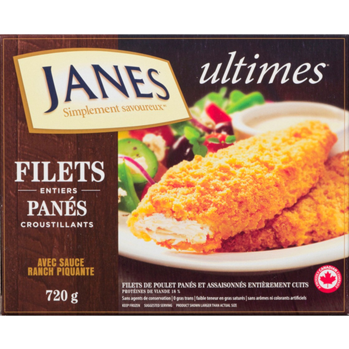 Janes Frozen Breast Fillets With Sauce Breaded Chicken 720 g - Voilà ...
