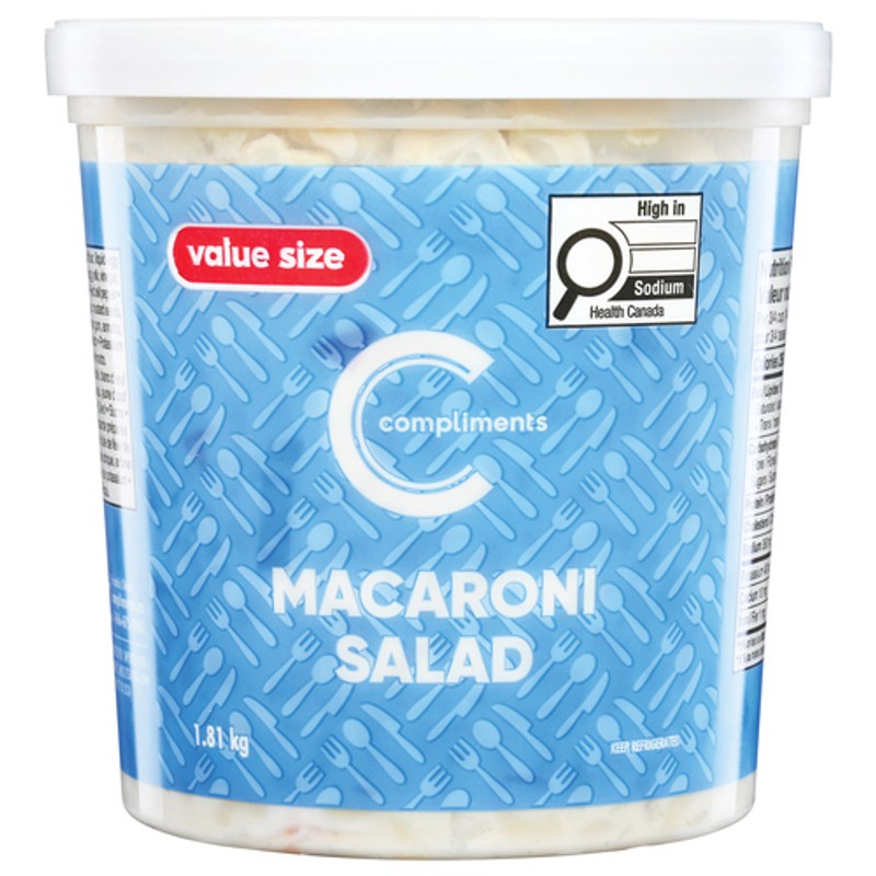 Compliments Salad Elbow Macaroni 1.81 kg - Voilà Online Groceries & Offers