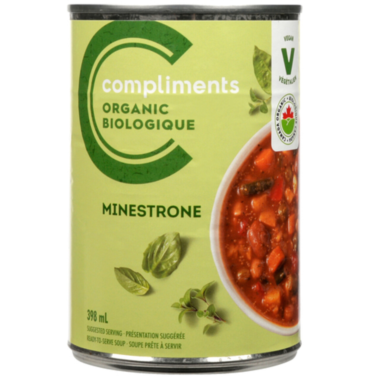 Compliments Organic Soup Tuscany Style Minestrone 398 ml - Voilà Online ...