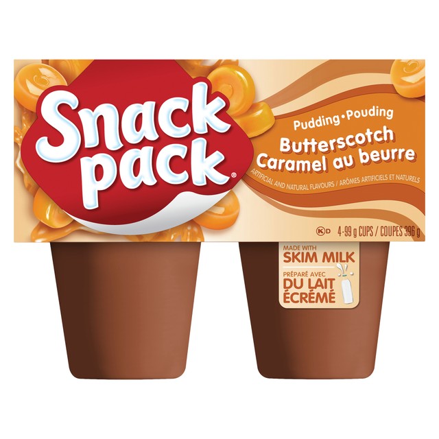 Snack Pack Gluten-Free Pudding Butterscotch 4 x 99 g - Voilà Online ...