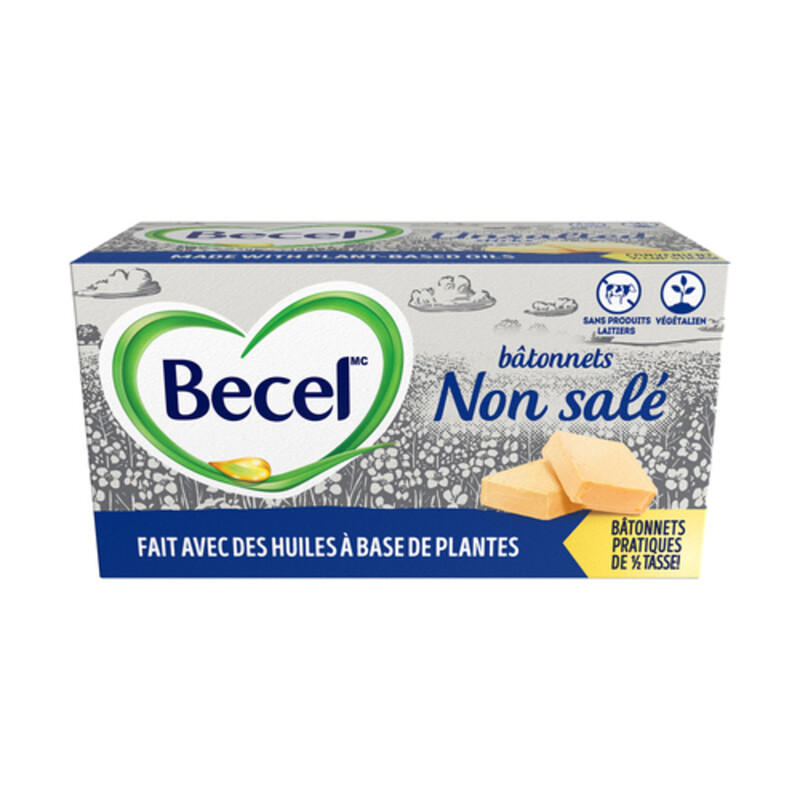 Becel Margarine Plant-Based Sticks Unsalted 454 g - Voilà Online ...