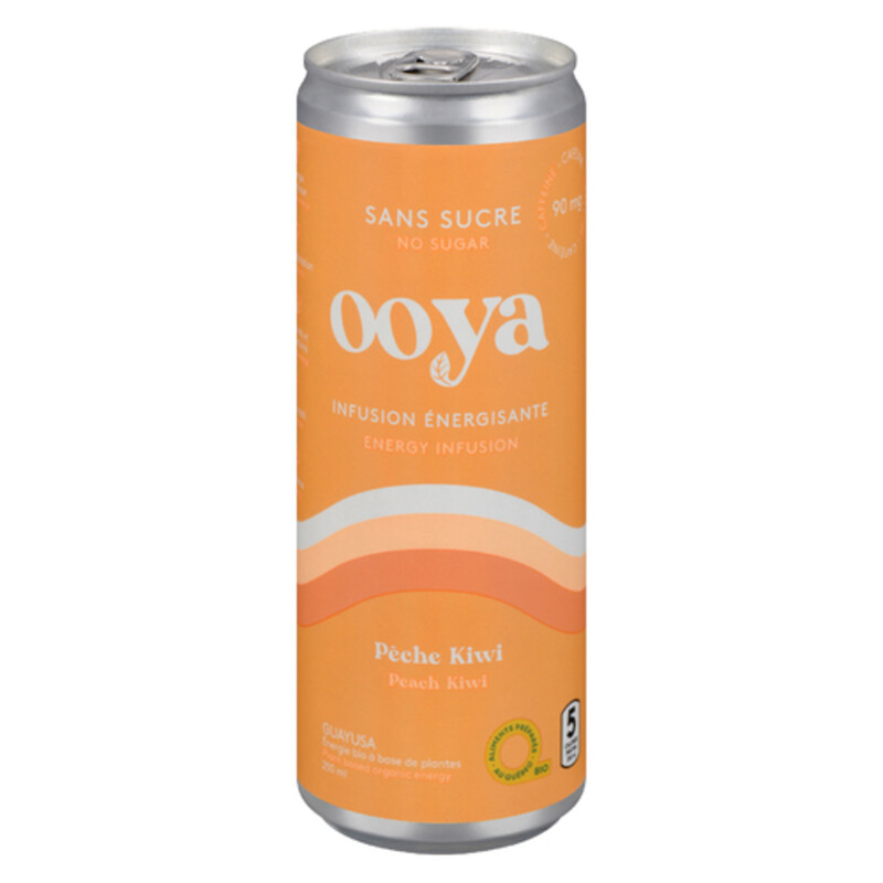 Ooya Infusions No Sugar Energy Drink Peach Kiwi 250 ml (can) - Voilà ...