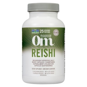 Om Mushroom Superfood Reishi Capsules 75 Count - Voilà Online Groceries ...