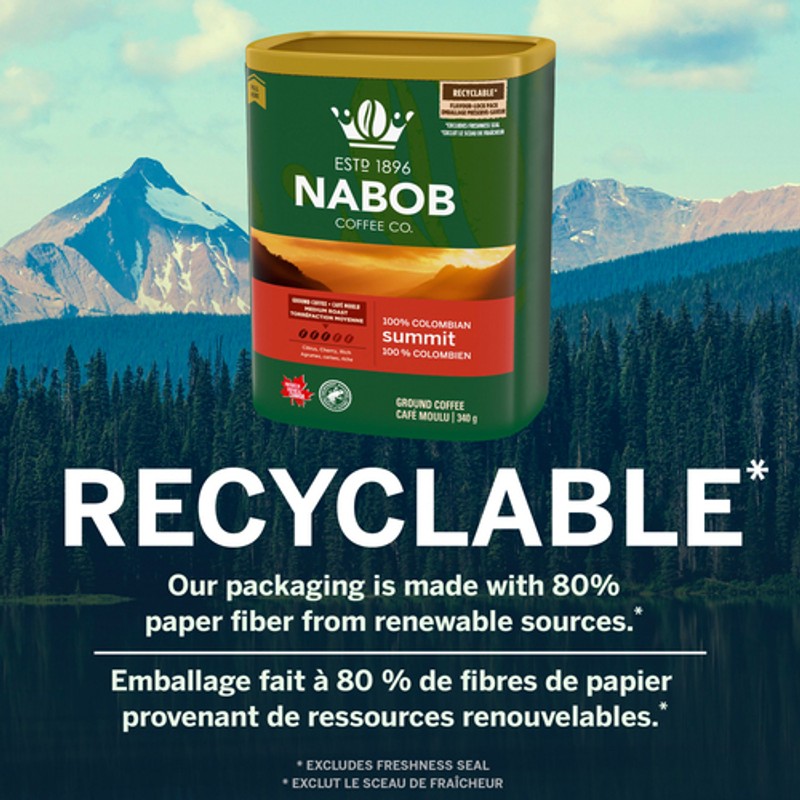 Nabob Ground Coffee Summit Medium Roast 340 g - Voilà Online Groceries ...