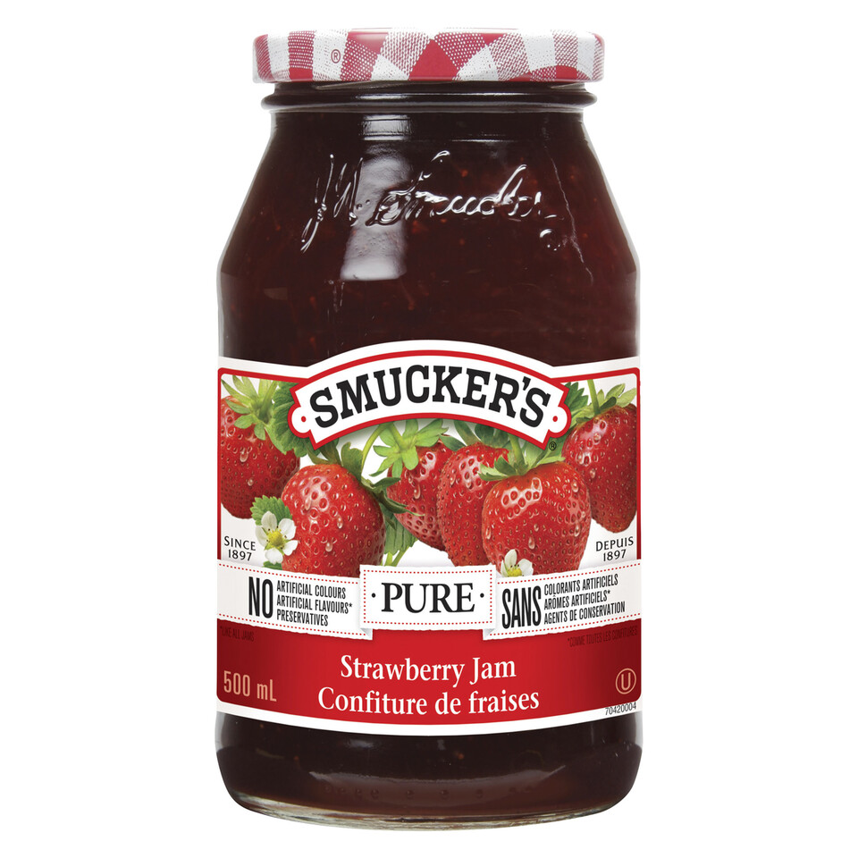 Smucker's Pure Jam Strawberry 500 ml - Voilà Online Groceries & Offers