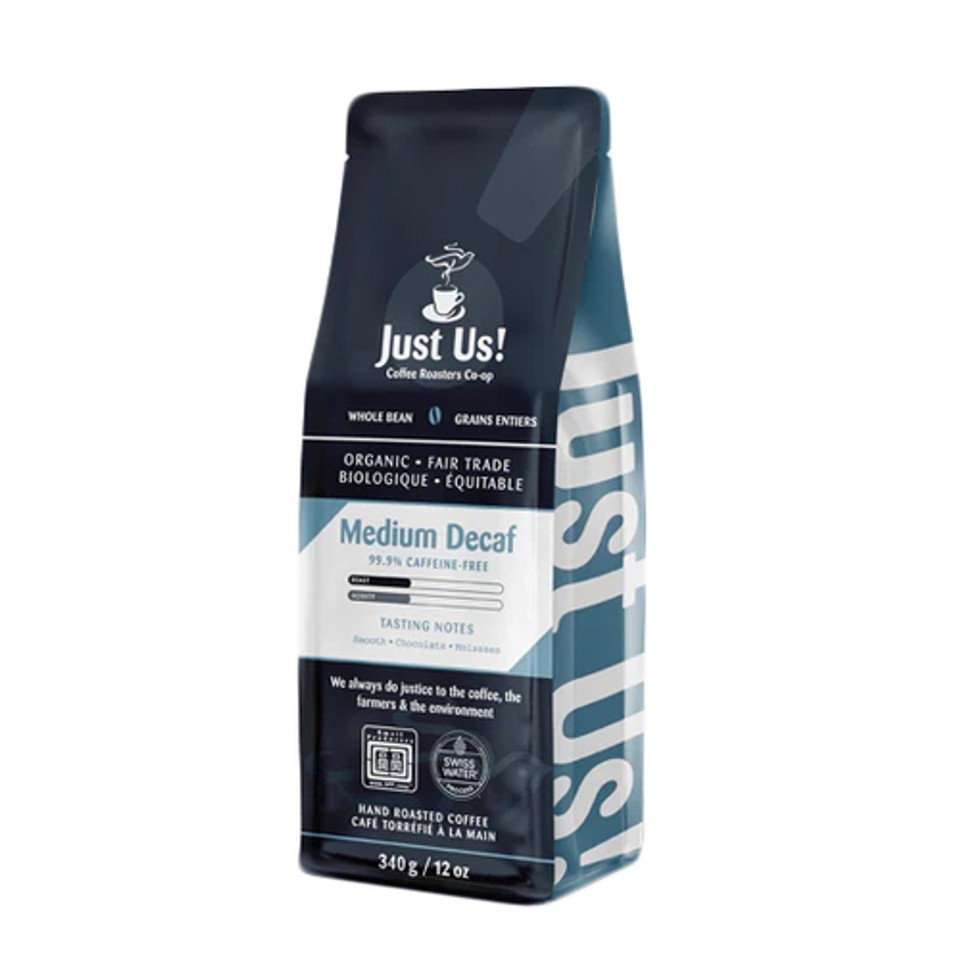 Just Us Ground Coffee Medium Decaf 340 g - Voilà Online Groceries & Offers