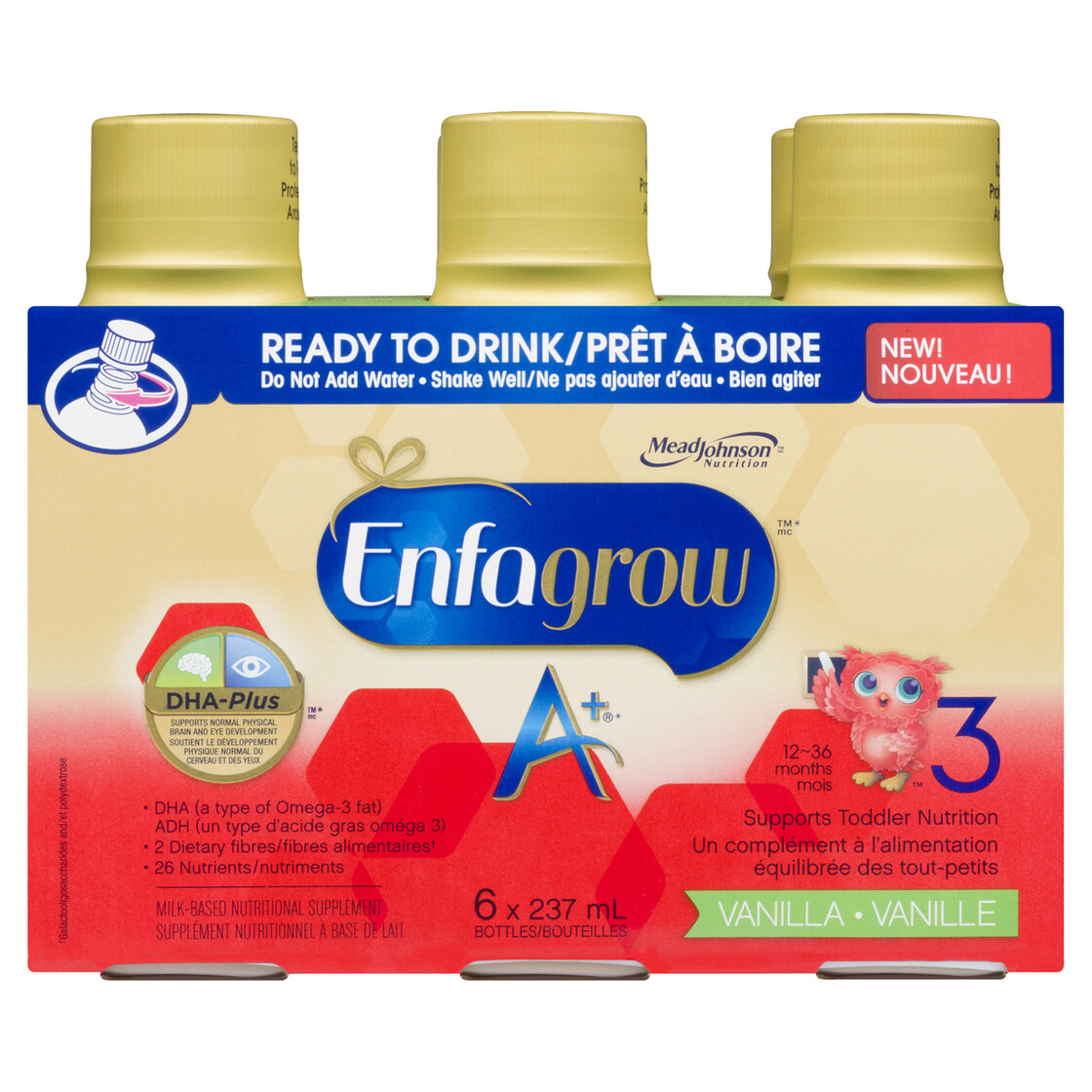 Enfagrow A+ Ready To Drink Toddler Formula Vanilla 6 x 237 ml - Voilà ...