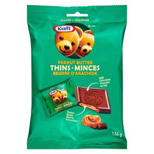 Kraft Milk Chocolate Peanut Butter Thins 136 g - Voilà Online Groceries ...