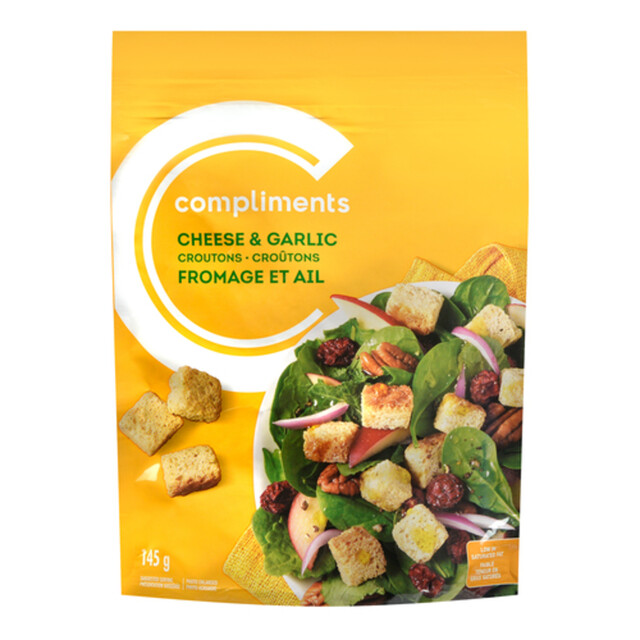 Compliments Croutons Cheese & Garlic 145 g - Voilà Online Groceries ...