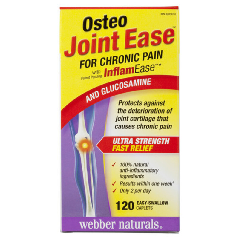 Webber Naturals Osteo Joint Ease Caplets For Chronic Pain 120 EA ...