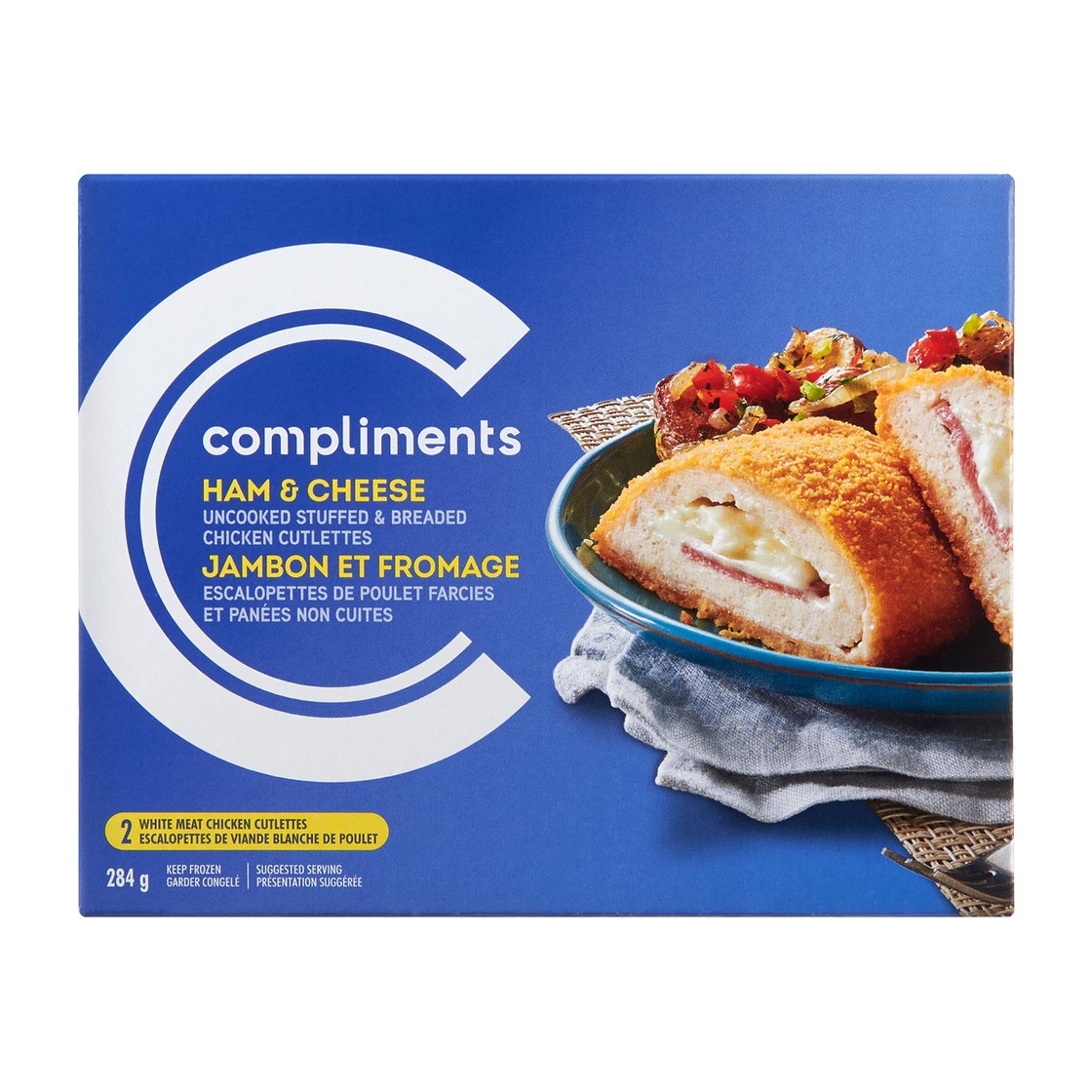 Compliments Frozen Ham And Cheese Stuffed Chicken Breast 284 g - Voilà ...