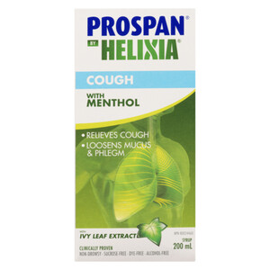 Helixia Prospan W/Menthol Adult Cough Syrup 200 ml - Voilà Online ...
