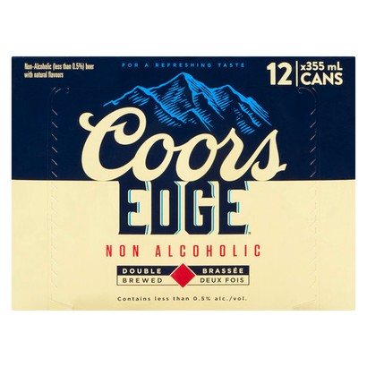 Coors Edge Non Alcoholic Beer 12 x 355 ml (cans) - Voilà Online ...