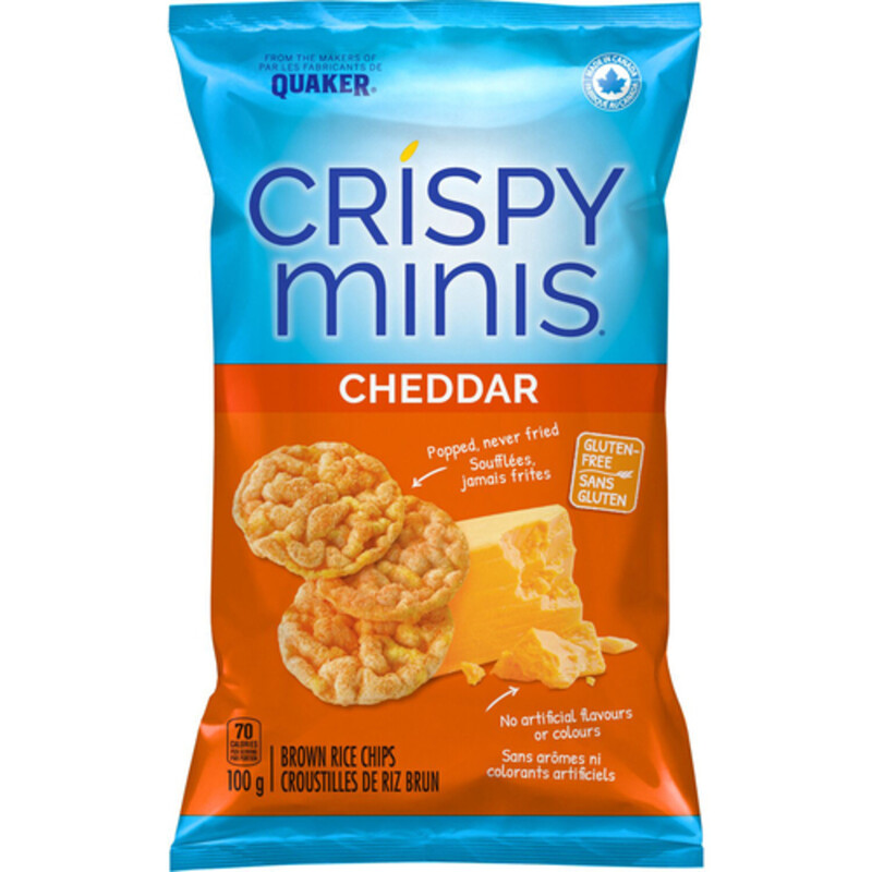 Quaker Gluten-Free Crispy Minis Rice Chips Cheddar 100 g - Voilà Online ...