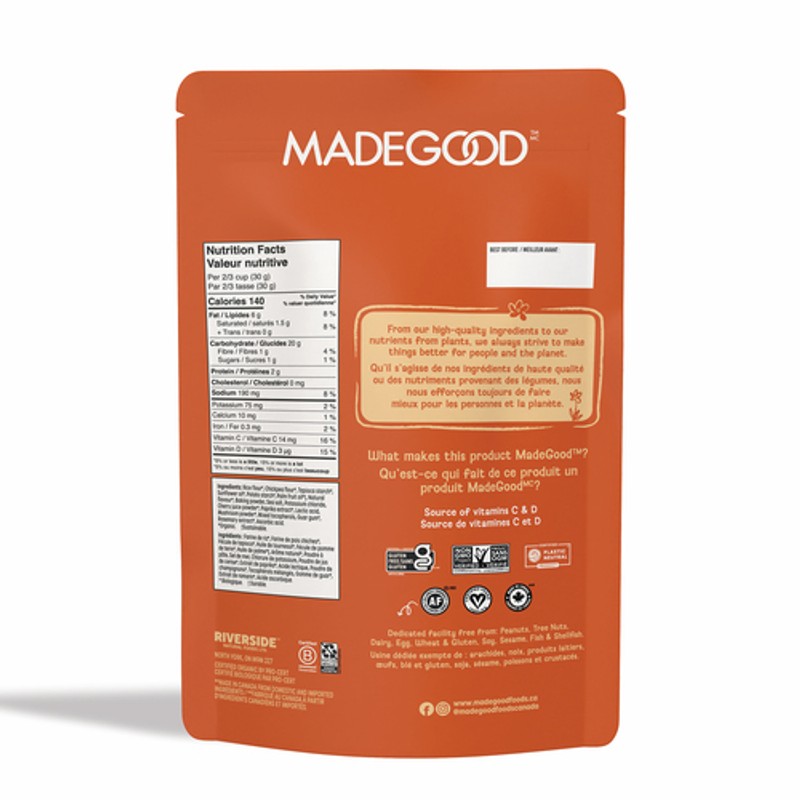 MadeGood Star Puffed Crackers Cheddar 121 g - Voilà Online Groceries ...