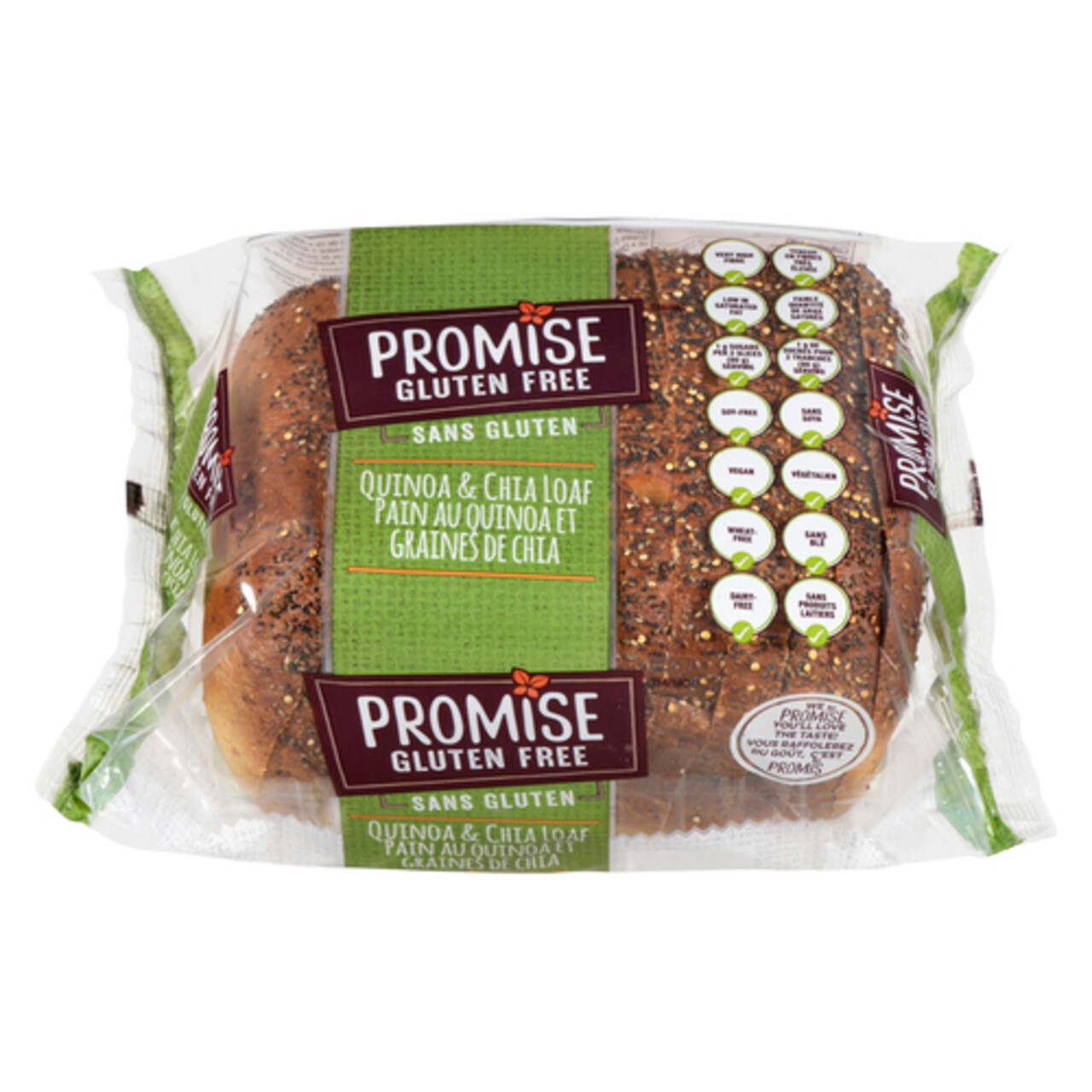 Promise Gluten-Free Loaf Chia And Quinoa 480 g (Frozen) - Voilà Online ...