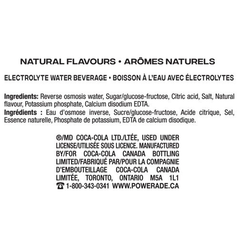Powerade Ultra Sports Drink White Cherry 710 ml (bottle) - Voilà Online ...