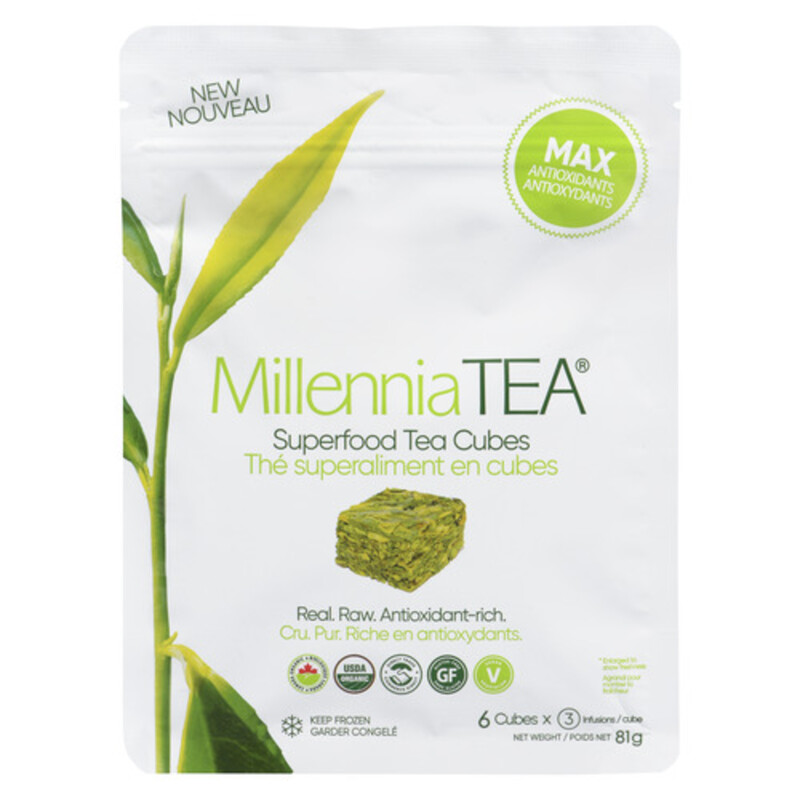 Millennia Frozen Tea Superfood Tea Cubes 81 g - Voilà Online Groceries ...