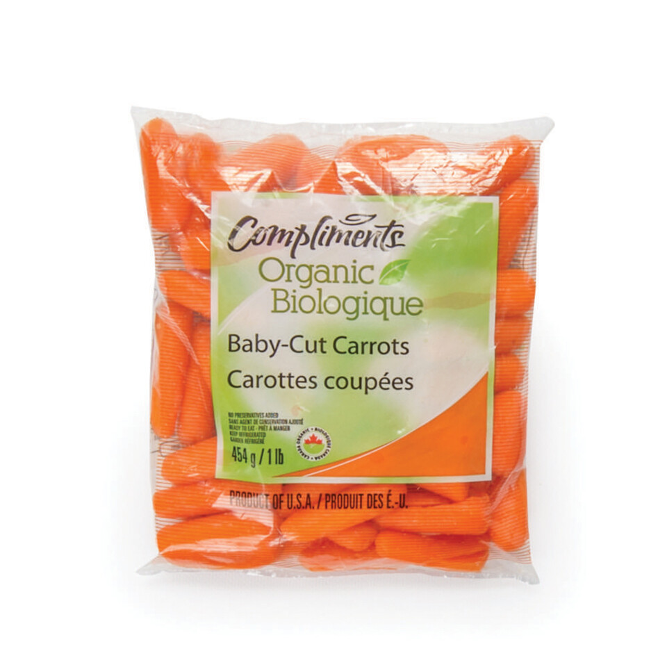 Compliments Organic Carrots Baby-Cut 454 g - Voilà Online Groceries ...
