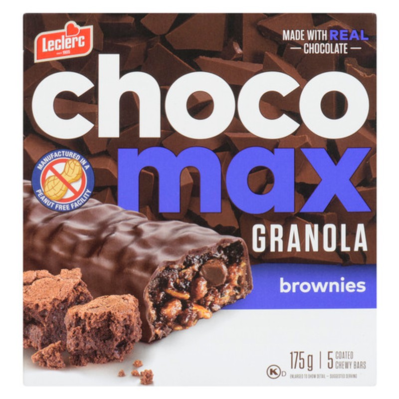 Leclerc Chocomax Granola Chewy Bars Brownies 5 Bars 175 g - Voilà ...