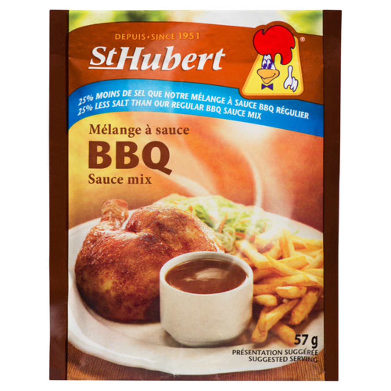 St-Hubert Sauce Mix Less Salt Barbecue 57 g - Voilà Online Groceries ...