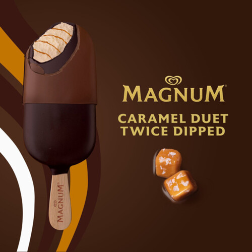 Magnum Duet Ice Cream Bar Caramel Twice Dipped 3 x 85 ml - Voilà Online ...