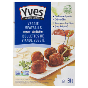 Yves Veggie Cuisine Veggie Plant-Based Meatballs 180 g - Voilà Online ...