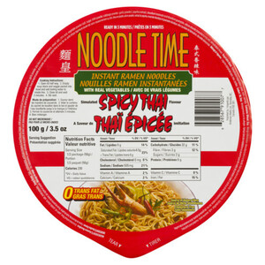 Noodle Time Bowl Soup Spicy Thai 100 g - Voilà Online Groceries & Offers