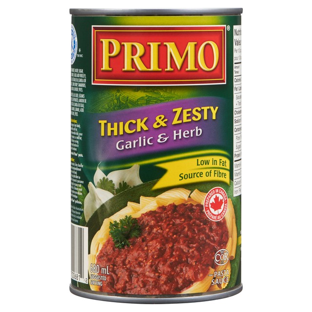 Primo Pasta Sauce Garlic And Herb 680 ml - Voilà Online Groceries & Offers
