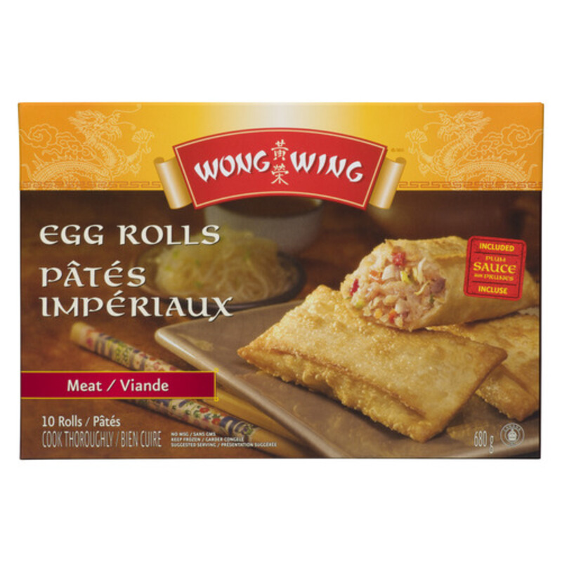 Wong Wing Frozen Egg Rolls Meat 680 G Voilà Online Groceries And Offers