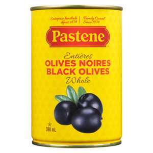 Pastene Whole Olives Black 398 ml - Voilà Online Groceries & Offers