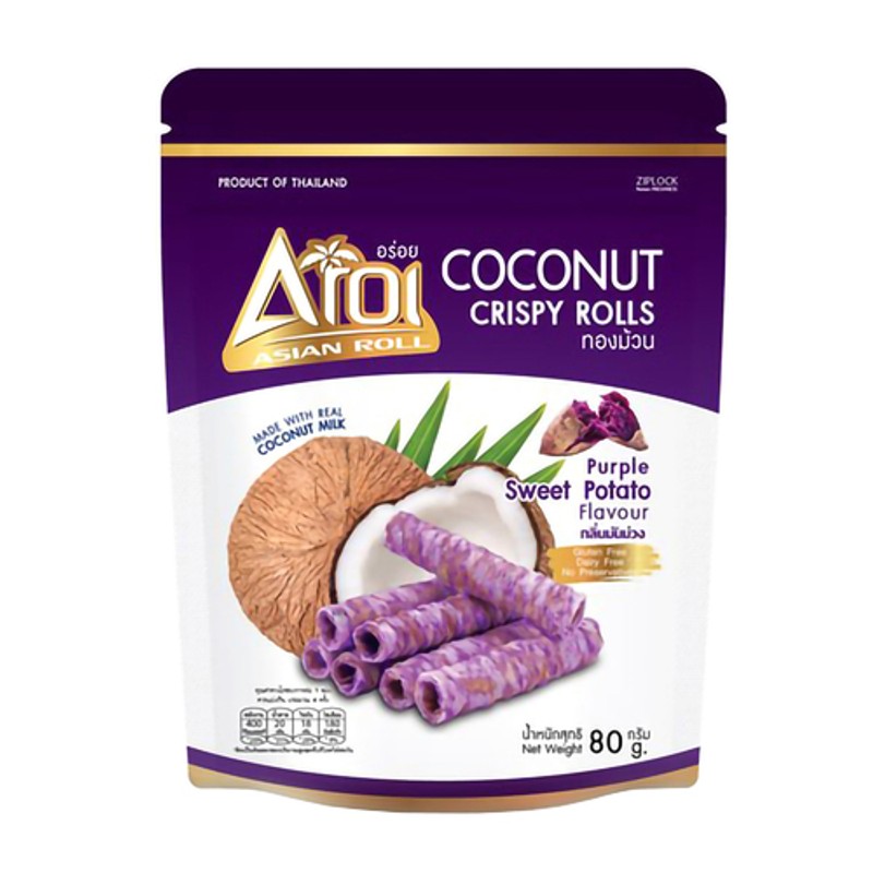 Aroi Crispy Roll Coconut Sweet Potato 80 g - Voilà Online Groceries ...