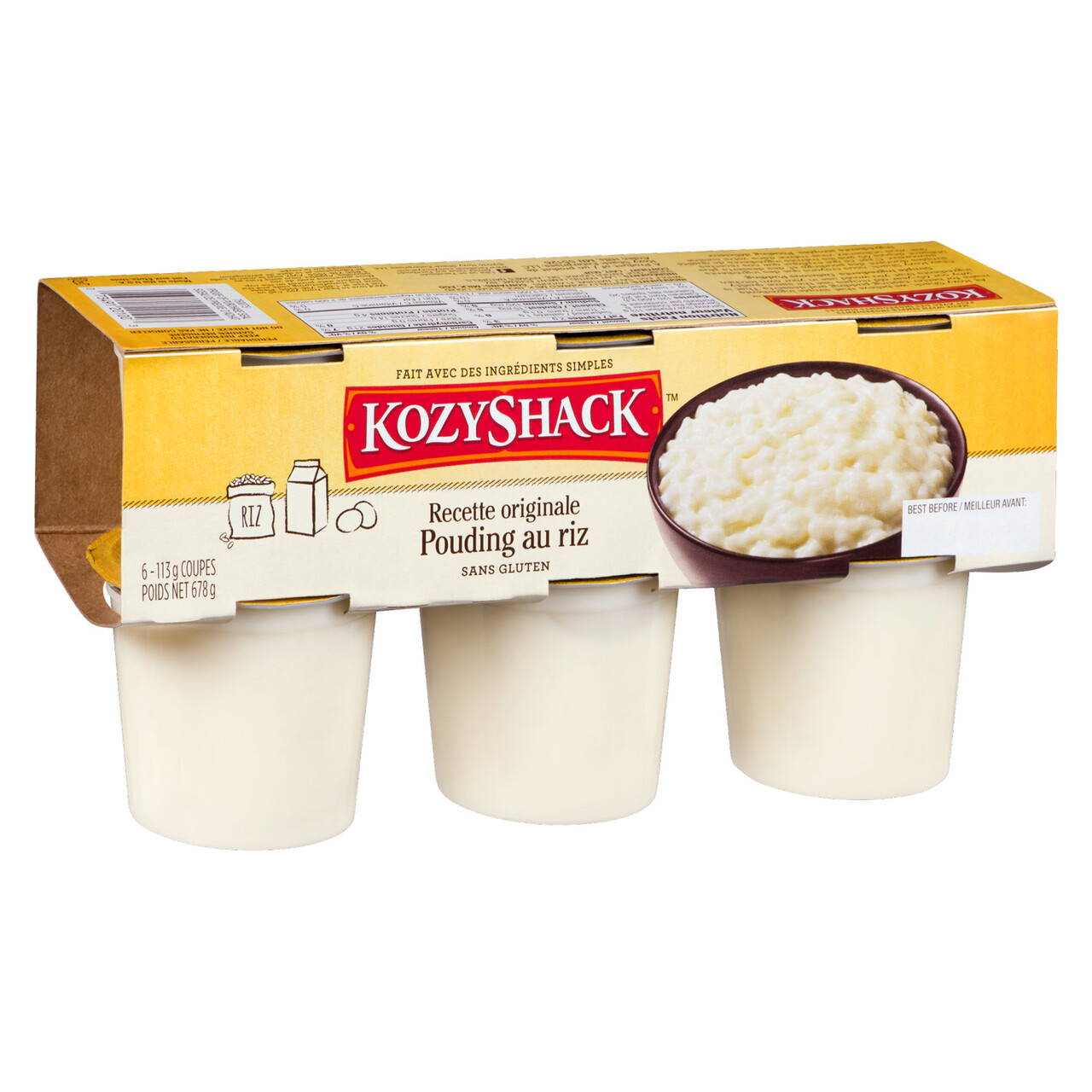 Kozy Shack Gluten-Free Rice Pudding Original Recipe 6 x 113 g - Voilà ...
