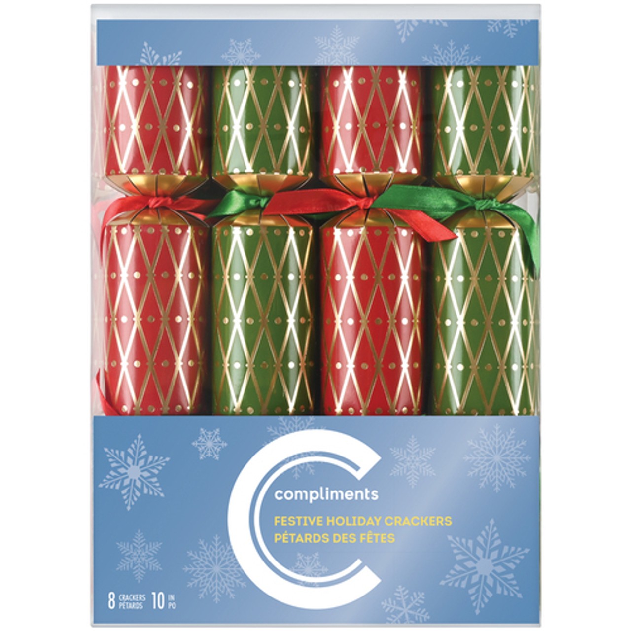 Compliments Festive Holiday Crackers 10-Inch 8 Pack - Voilà Online ...